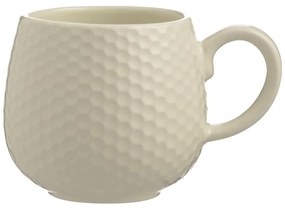 Krémový keramický hrnek na latte 350 ml Embossed Honeycomb – Mason Cash