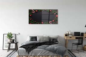 akrylový obraz Větvičky ozdoby lízátka 125x50 cm