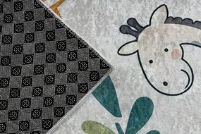 Dětský koberec protiskluzový BAMBINO 61570 krémový / zelený