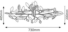 Rabalux 2849 - Stropní svítidlo LILIAN 4xE14/40W/230V