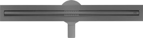 Mexen Flat 360° Slim sprchový žlab 60 cm, broušený grafit, 1E41060