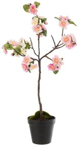 Dekorace umělý růžový kvetoucí stromek Blossom - 20*20*50 cm