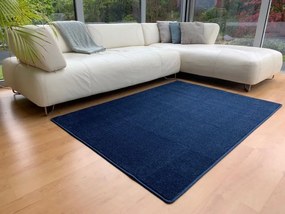 Vopi Kusový koberec Eton Lux tmavě modrý Eton Lux kytka 160 cm