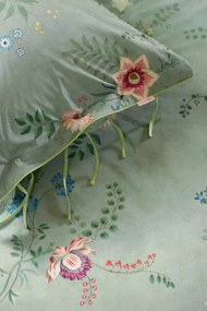 Pip Studio perkálové povlečení Everbloom Green - 140 x 200 + 70x90 (Oboustranné povlečení z bavlněného perkálu  )