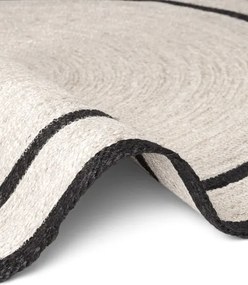 Koberec Hanse Home LINA přírodní / sloní kost / černý kruh