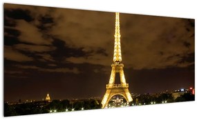 Noční Eiffelova věž, obrazy (100x40cm)