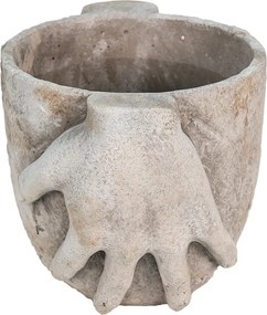 Cementový obal na květináč s držícíma rukama Violin - 21*16*15 cm