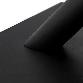 Autronic Jídelní stůl 160x90x76 cm, deska s dekorem dub, černá kovová podstava AT-3018 OAK