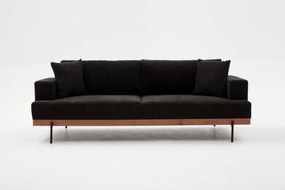 Hanah Home Třímístná pohovka LIVA antracitová 227 cm 825BLC2819
