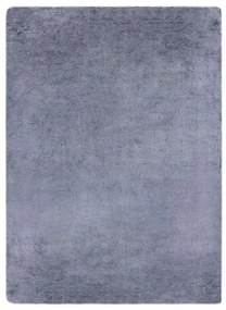 Kusový Moderní pratelný koberec LAPIN Shaggy, protiskluzový, černý, slonová velikost 80x150 cm | krásné koberce cz