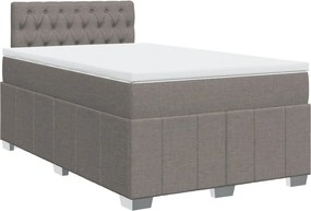 Box spring postel s matrací taupe 120x190 cm textil 3289318