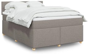 Box spring postel s matrací taupe 160x200 cm textil 3286735