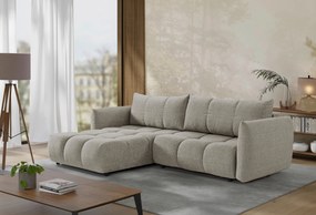 XXXLutz ROHOVÁ ROZKLÁDACÍ POHOVKA, plast, textil, kompozitní dřevo, mokka MID.YOU - Online Only sedačky - 000694010303