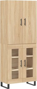 Skříň highboard dub sonoma 69,5 x 34 x 180 cm kompozitní dřevo 3195758