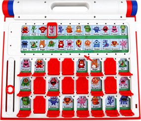 LEAN Toys Paměťová hra „Uhodni, kdo to je“ – na čas, přenosná herní deska s přesýpacími hodinami