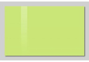 Zelená pistáciová firemní skleněná magnetická tabule Smatab® - 100 × 200 cm