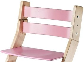 Wood Partner Rostoucí židle Sandy - natur lak / růžová