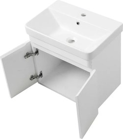 Lavedo Vivace White Air 55 koupelnová skříňka s umyvadlem, lesk