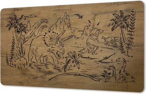 Li-Go "Dinosauři" světelný obraz 230V 100x57 cm provedení povrchu: černá s patinou