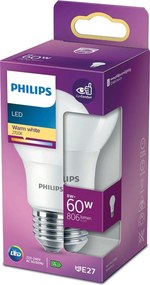 Philips Classic LED žárovka E27, 8 W, 806 lm, 2700 K