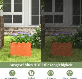 Costway 2 květináče na rostliny odolný proti povětrnostním vlivům květináč HDPE