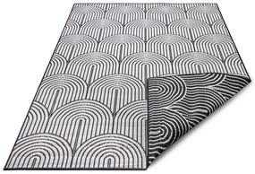 Hanse Home, Kusový koberec Pangli 105852 Black – na ven i na doma, 80x150, černobílá, chodba / předsíň