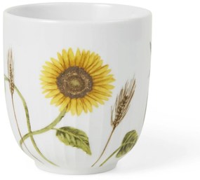 KÄHLER Porcelánový hrnek Hammershøi Summer Sunflower, žlutá barva, porcelán