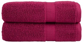 Premium sprchové ručníky SOLUND 2 ks Bordeaux 70x140 cm 600 gsm 137212