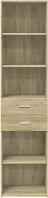 Skříň highboard dub sonoma 45 x 42,5 x 185 cm kompozitní dřevo 3281450