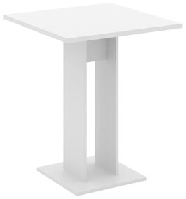 Kondela Jídelní stůl, bílá, 67,5x67,5 cm, EVERET