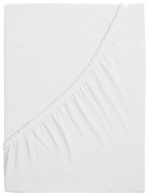 B.E.S. - Petrovice, s.r.o. Prostěradlo Jersey bavlna IDEAL - Bílá 180 x 200
