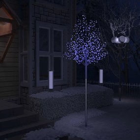 vidaXL Vánoční strom 600 LED modré světlo třešňový květ 300 cm