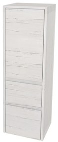 Mereo Mereo, Opto koupelnová skříňka vysoká 125 cm, levé otevírání, Multidecor, CN995LPINO