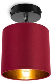 Bodové svítidlo Gama, 1x červené textilní stínítko, (možnost polohování)
