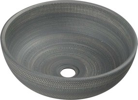 Sapho Priori - Umyvadlová mísa, průměr 41 cm, bez přepadu, šedá PI024