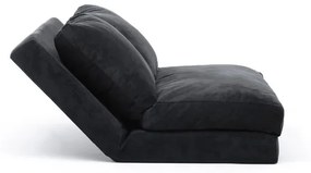 Designová rozkládací pohovka Wandella 120 cm černá