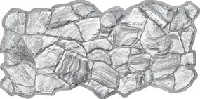 Obkladový 3D PVC panel 98 x 48 cm - Sandstone Graphite