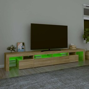 TV skříňka s LED osvětlením dub sonoma 260x36,5x40 cm 3152780