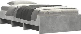 Rám postele betonově šedý 75 x 190 cm kompozitní dřevo 3295712