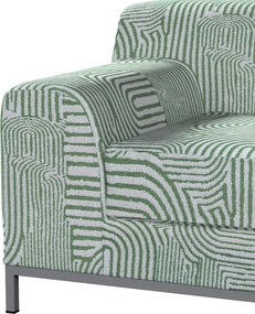 Potah na pohovku IKEA , levé provedení Kramfors 2-místná barva zelená látka pletený vzor, vzorované