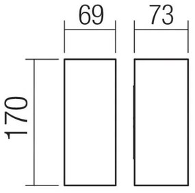 Redo 90635 - LED Venkovní svítidlo SONNY 2xLED/5W/230V 2200/3000/4000K IP54 bílá