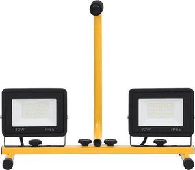 LED reflektor s rukojetí 2 x 30 W teplé bílé světlo 149645