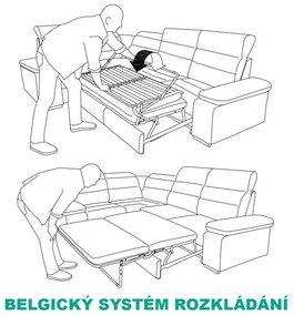 Sedací souprava KORFU I | 296x296 | rozkládací | VÝBĚR TKANIN