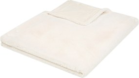 Livarno® Hebká deka, 150 x 200 cm (krémová)