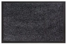 Černá vnitřní čistící vstupní rohož FLOMA Ingresso (Cfl-S1) - 90 x 150 x 0,85 cm