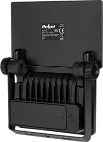Solární reflektor REBEL URZ3625, 800lm, IP54, 6500K, 3,7 V, 1500 mAh, 6W, černá