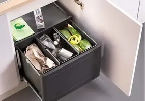 Blanco Botton Pro - Vestavný odpadkový koš dělený - objem 39 l