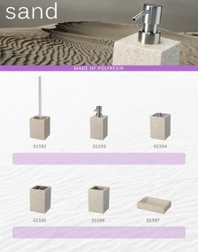 BISK Erga Sand, toaletní WC kartáč na postavení, pískový, ERG-01592
