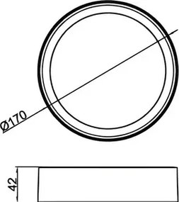 Philips Meson 16,5W 4000K bílá / Přisazené LED svítidlo / 1750lm / 17c