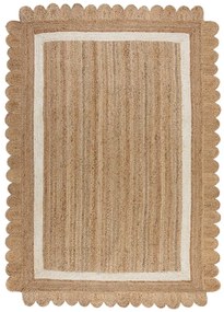 Flair Rugs koberce Kusový koberec Grace Jute Natural/White ROZMĚR: 160x230